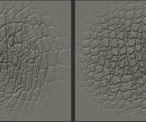 ArtStation - Reptile Scales / Skin Alphas V1 (17 Alphas) (Hand Sculpted ...