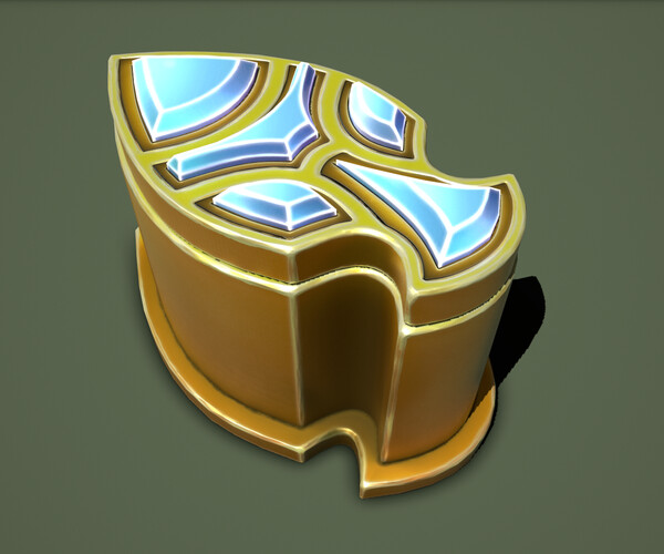 ArtStation - Gold lootbox | Game Assets