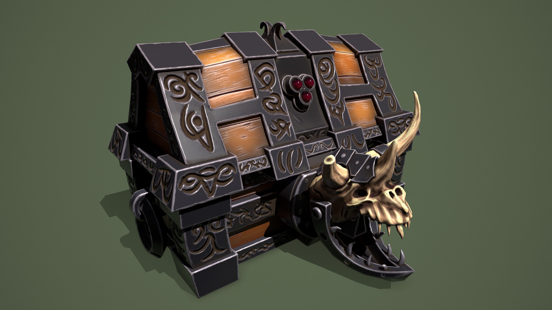 ArtStation - Rune chest and ingots | Game Assets