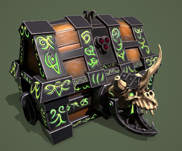ArtStation - Rune chest and ingots | Game Assets