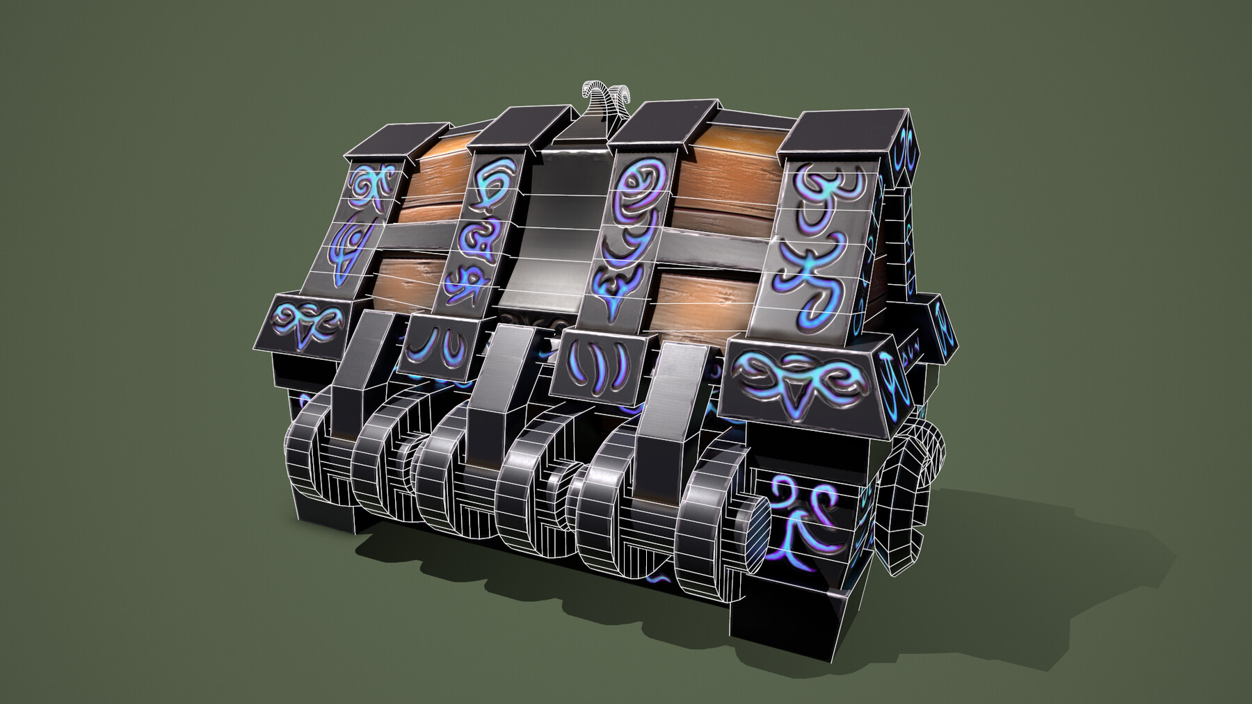 ArtStation - Rune chest and ingots | Game Assets