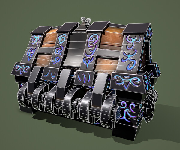 ArtStation - Rune chest and ingots | Game Assets