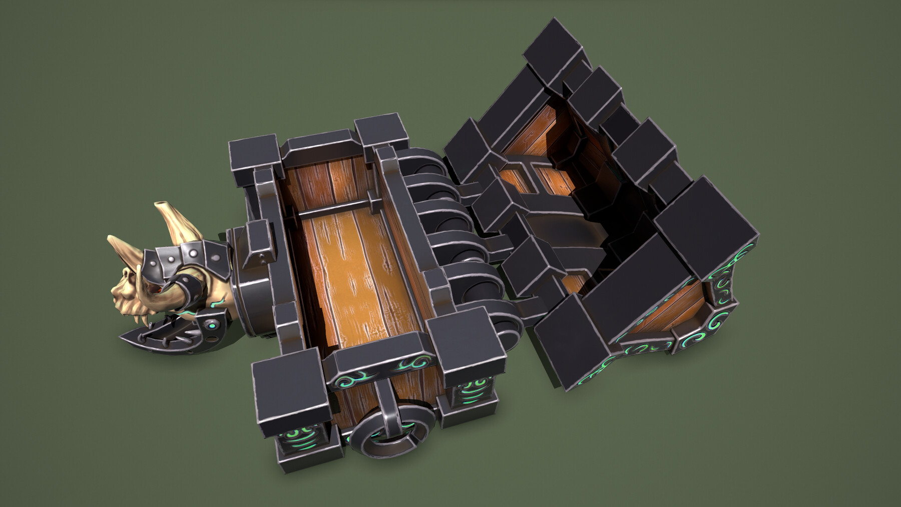 ArtStation - Rune chest and ingots | Game Assets