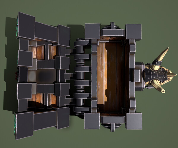 ArtStation - Rune chest and ingots | Game Assets