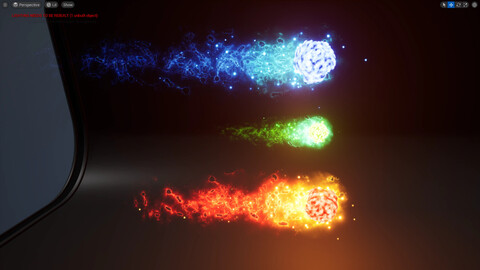ArtStation - unreal engine 5 fire ball projectile effect | Game Assets