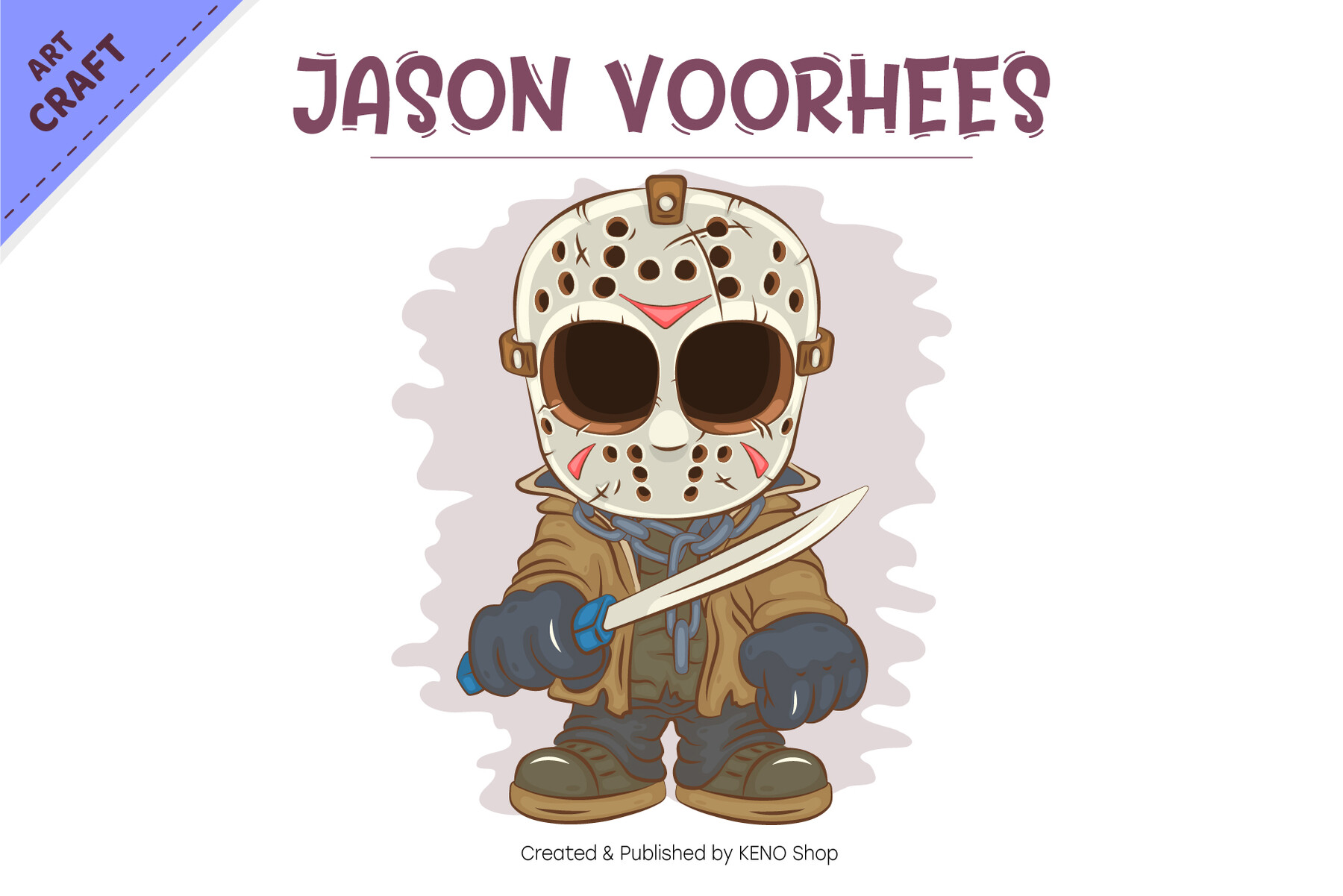 ArtStation - Halloween Mascot Jason Voorhees. T-Shirt. | Artworks