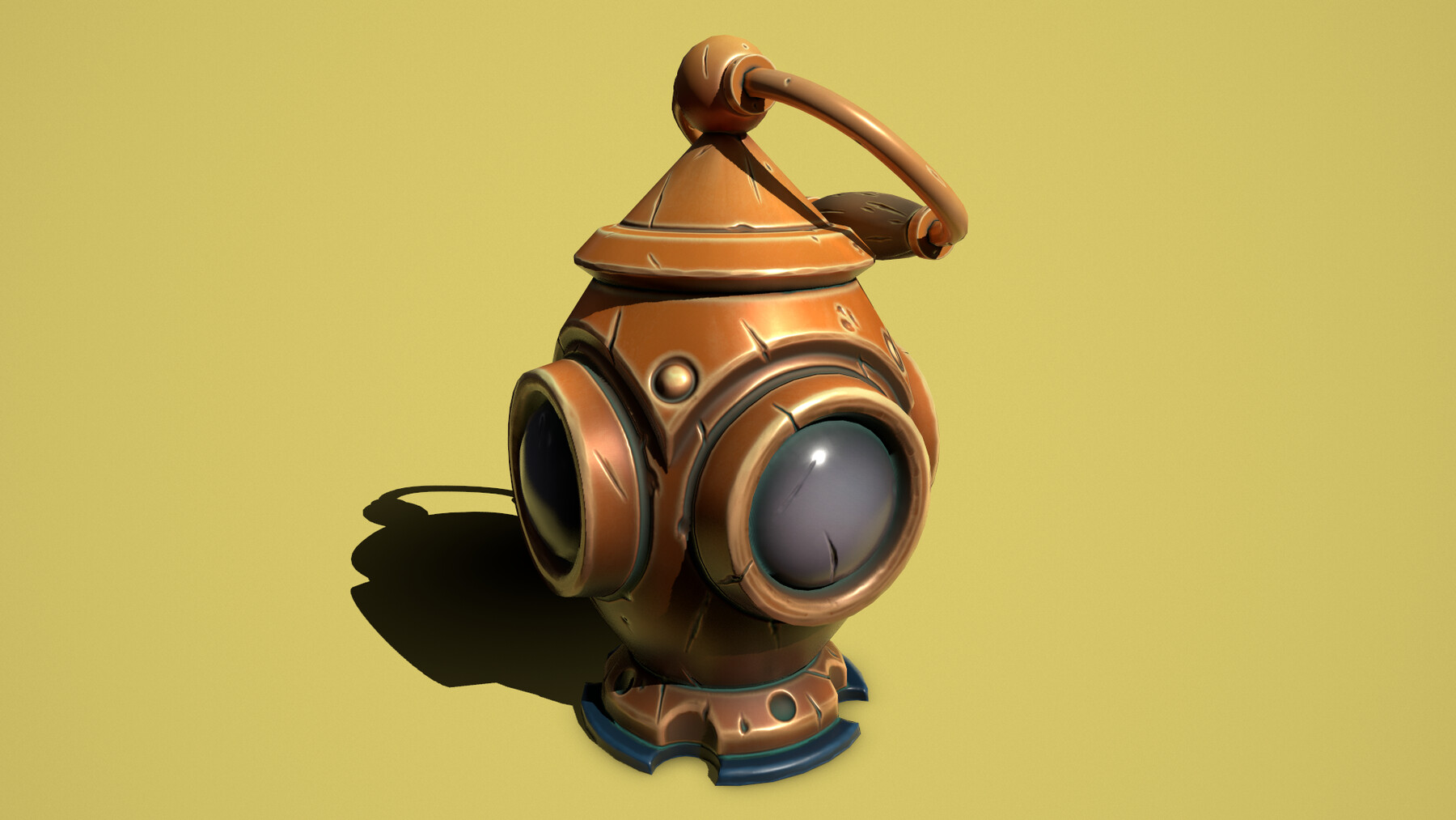 ArtStation - Bronze lamp | Game Assets