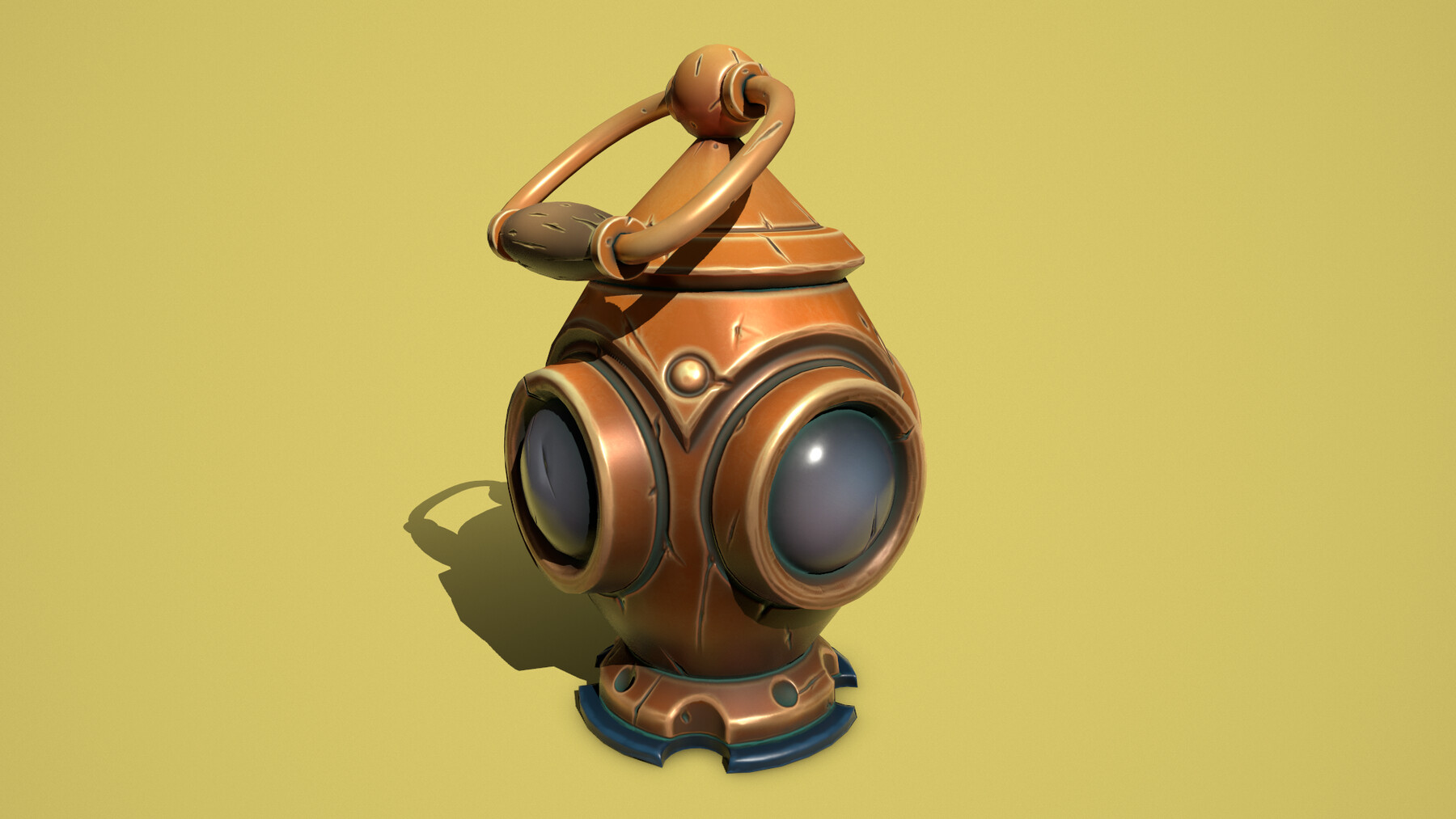 ArtStation - Bronze lamp | Game Assets