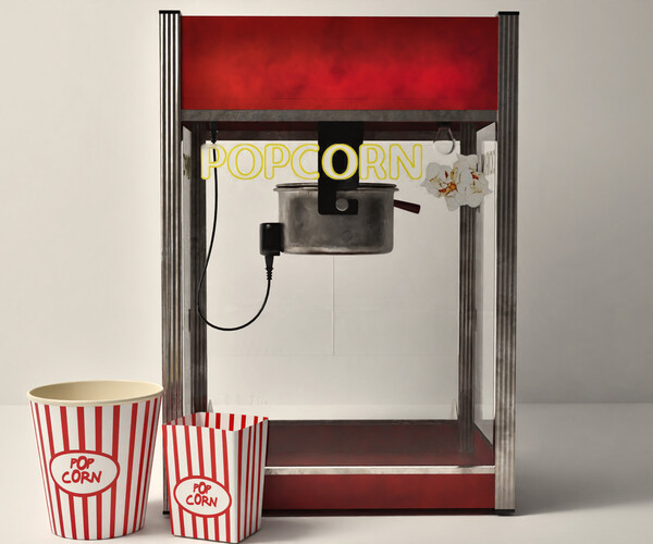 ArtStation - Popcorn popper machine | Game Assets