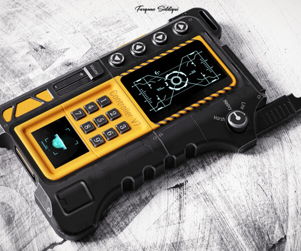 ArtStation - Sci-Fi Controller V7 | Game Assets