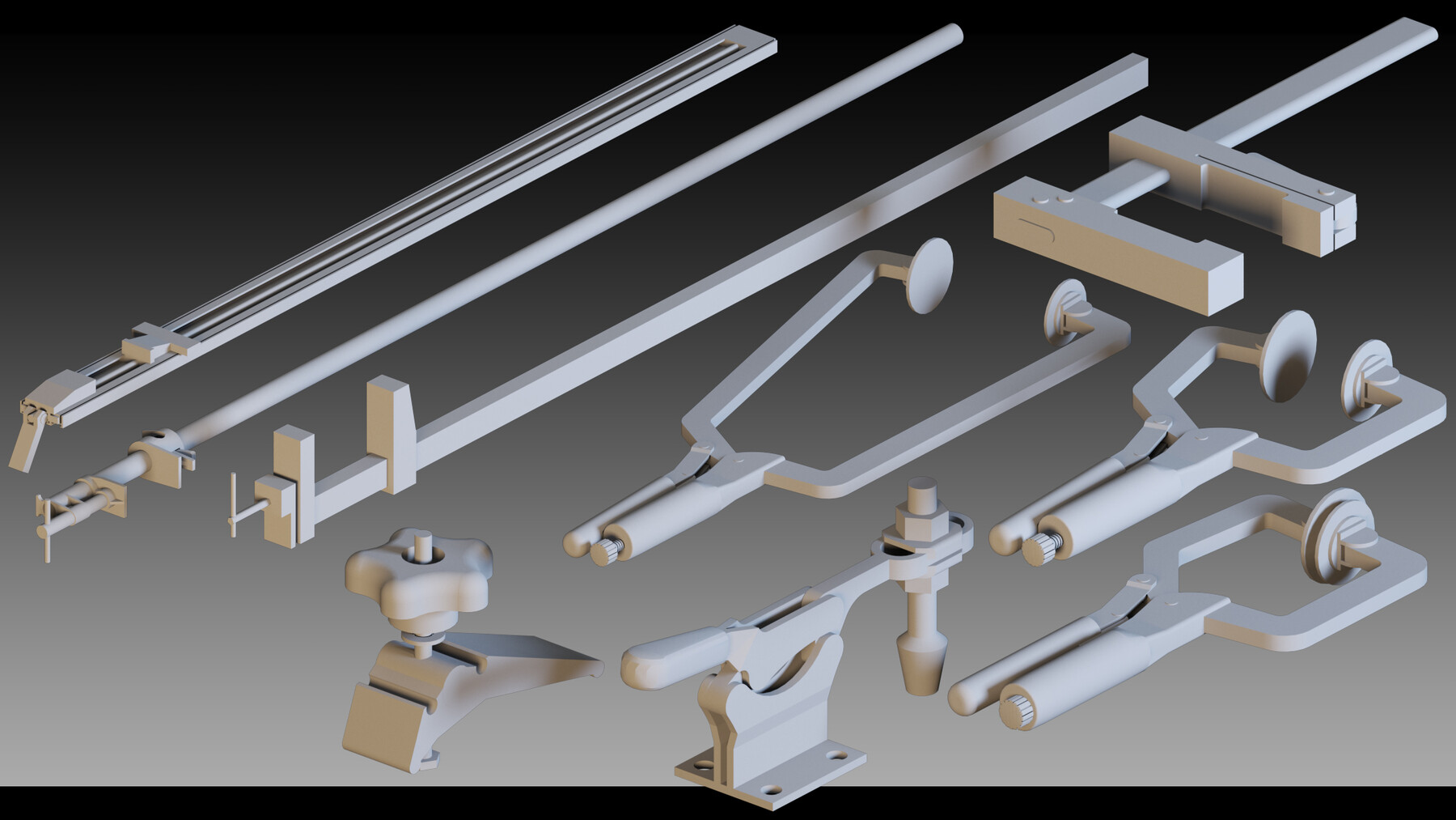 ArtStation - 44 Industrial Tools- Kitbash- High detail 3d models ...