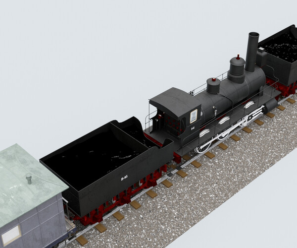 ArtStation - Steam locomotive type 030 series Gv | Resources