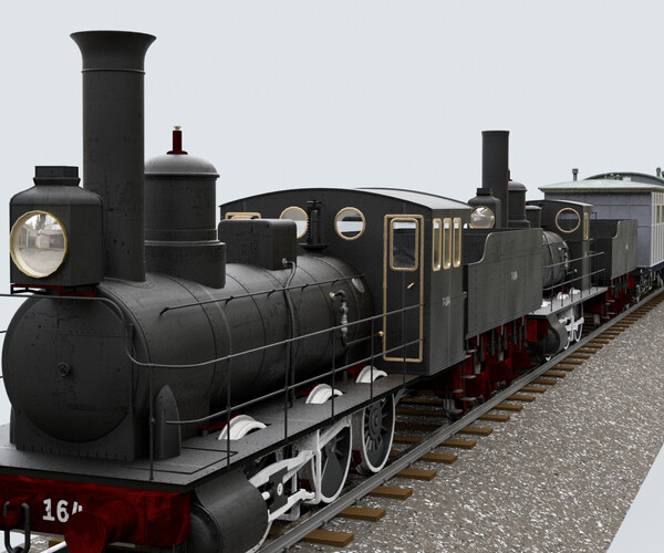 ArtStation - Steam locomotive type 030 series Gv | Resources