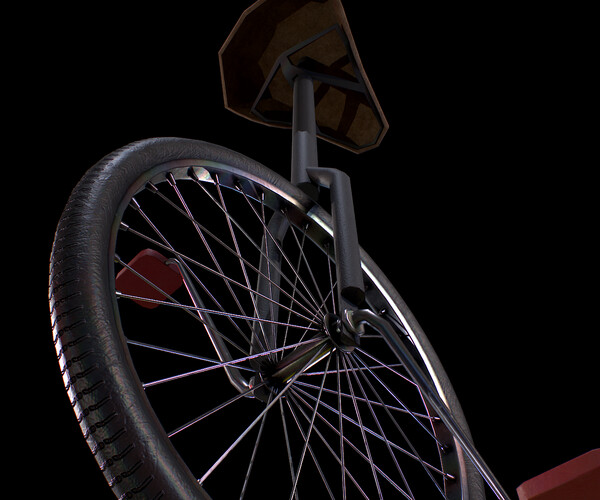 ArtStation - One wheel bicycle | Game Assets