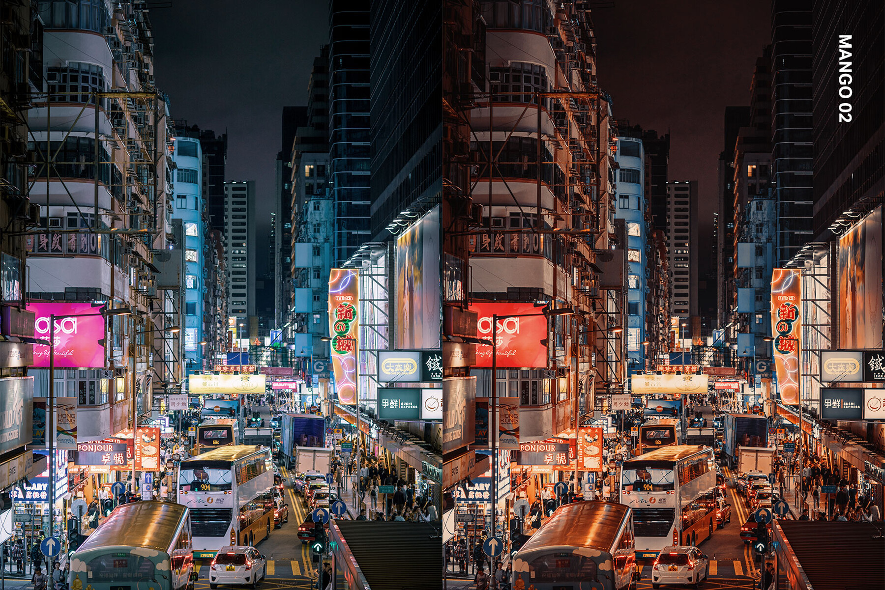 ArtStation - Hong Kong at Night LUTs and Lightroom Presets | Resources