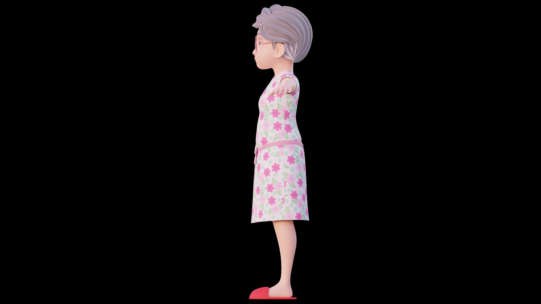 ArtStation - Cartoon Grandma - Fully rigged | Game Assets