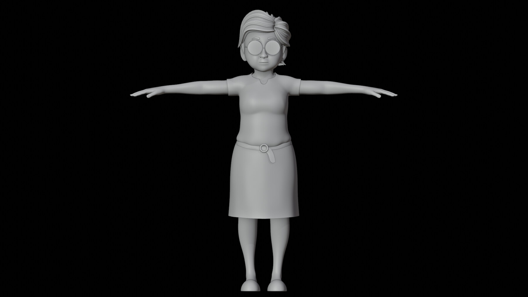 ArtStation - Cartoon Grandma - Fully rigged | Game Assets