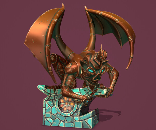 ArtStation - Statue Gargoyle 2 | Game Assets