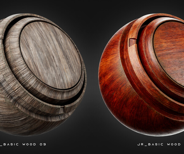 ArtStation - Wood Smart Materials Vol 03 + Tutorial | Game Assets