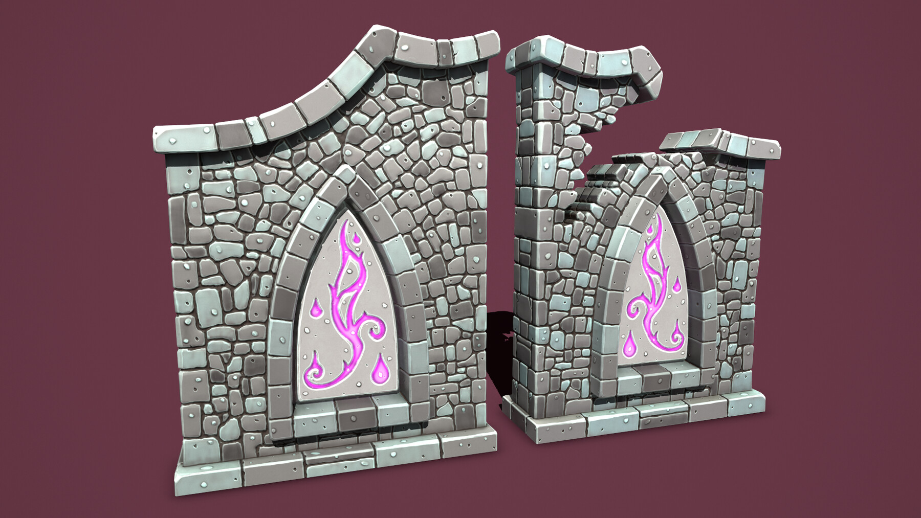 ArtStation - Fantasy wall 1 | Game Assets