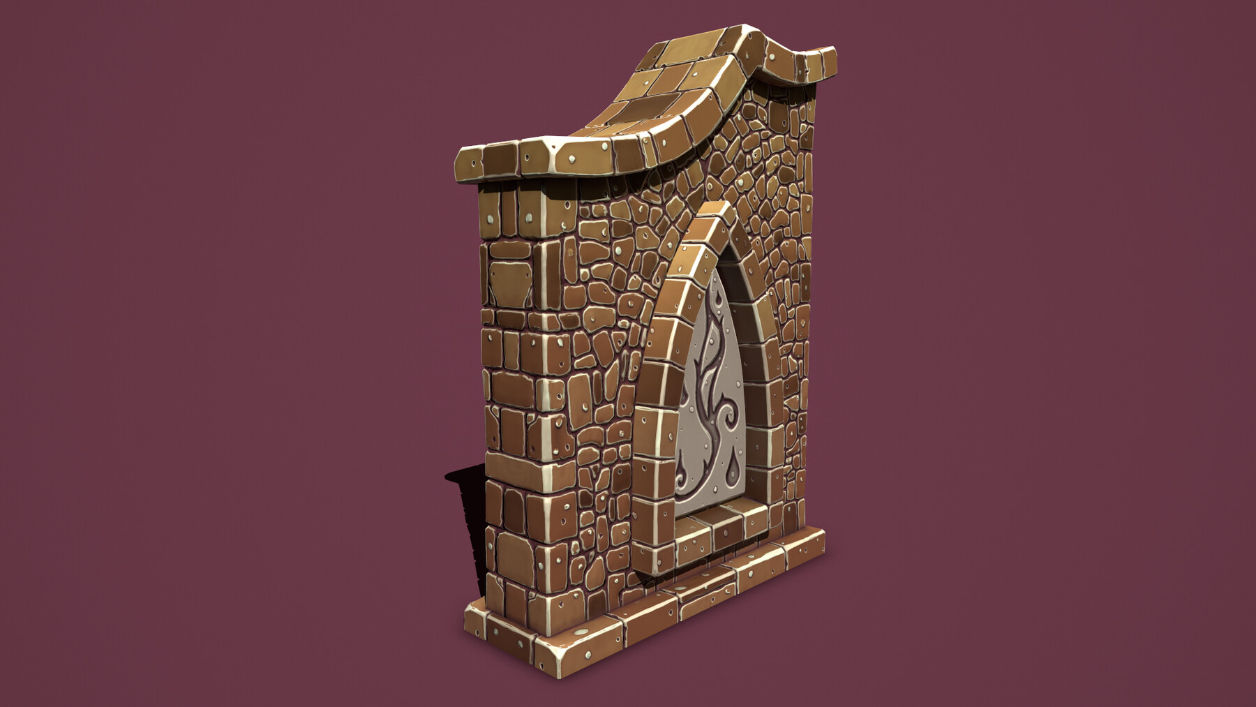 ArtStation - Fantasy wall 1 | Game Assets