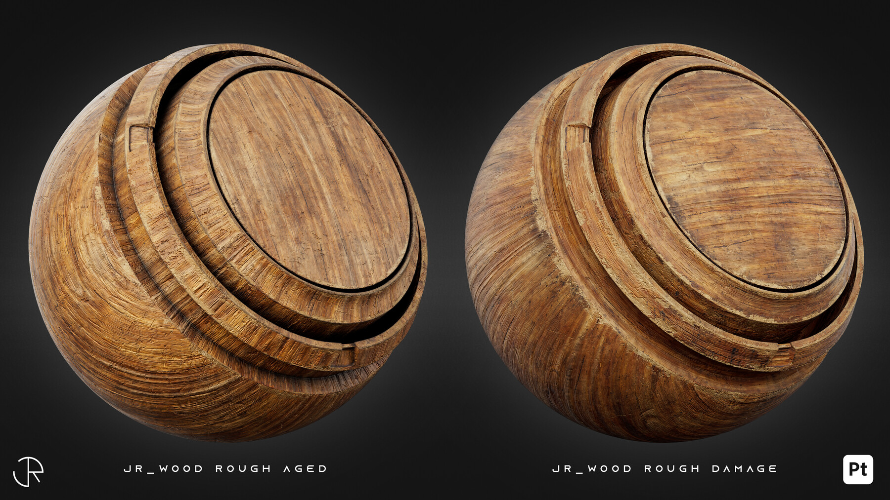 ArtStation - Wood Smart Materials Vol 03 + Tutorial | Game Assets