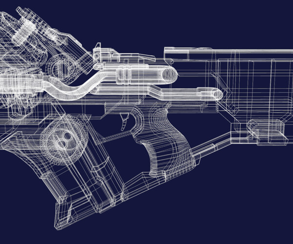 ArtStation - Dark Matter Surge Rifle | Game Assets