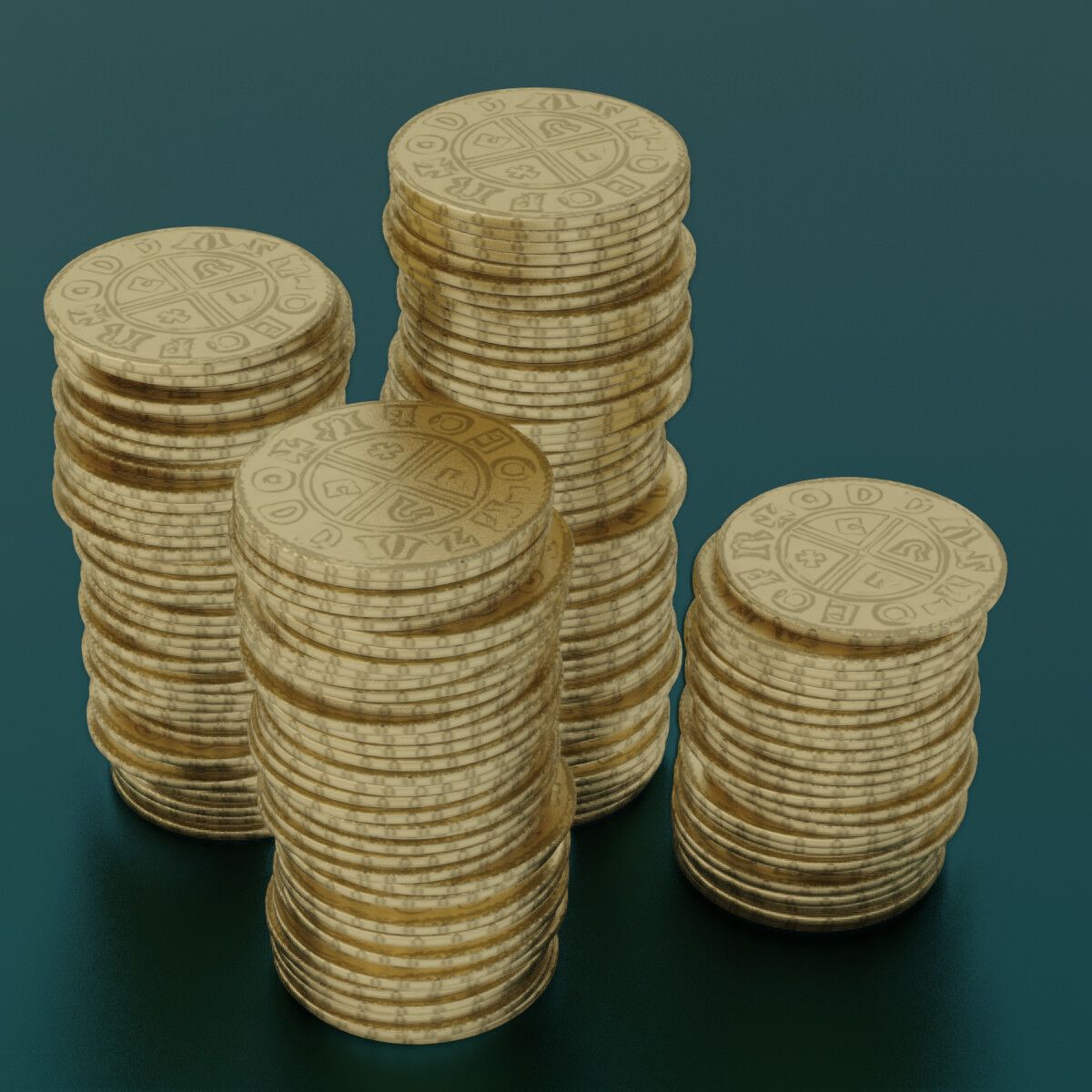 ArtStation - COINS GAME READY 3D MODEL | Game Assets