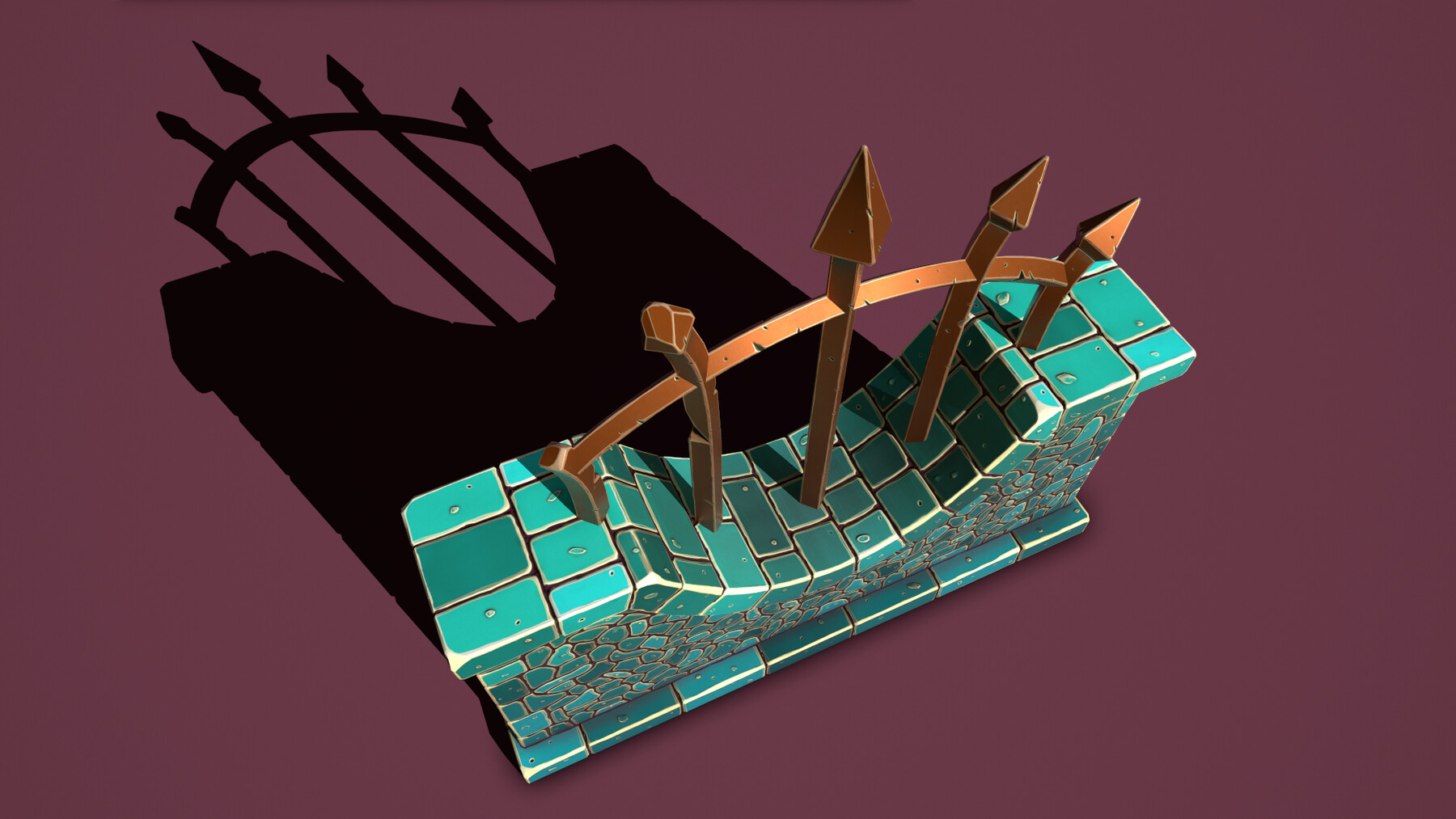 ArtStation - Fantasy wall 3 | Game Assets