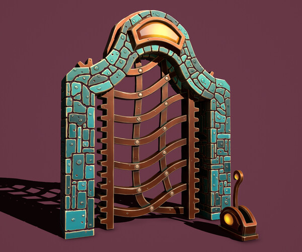 ArtStation - Fantasy gate | Game Assets