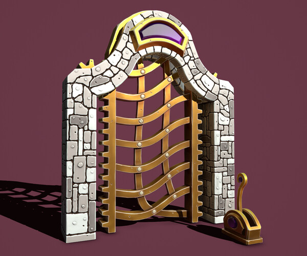 ArtStation - Fantasy gate | Game Assets