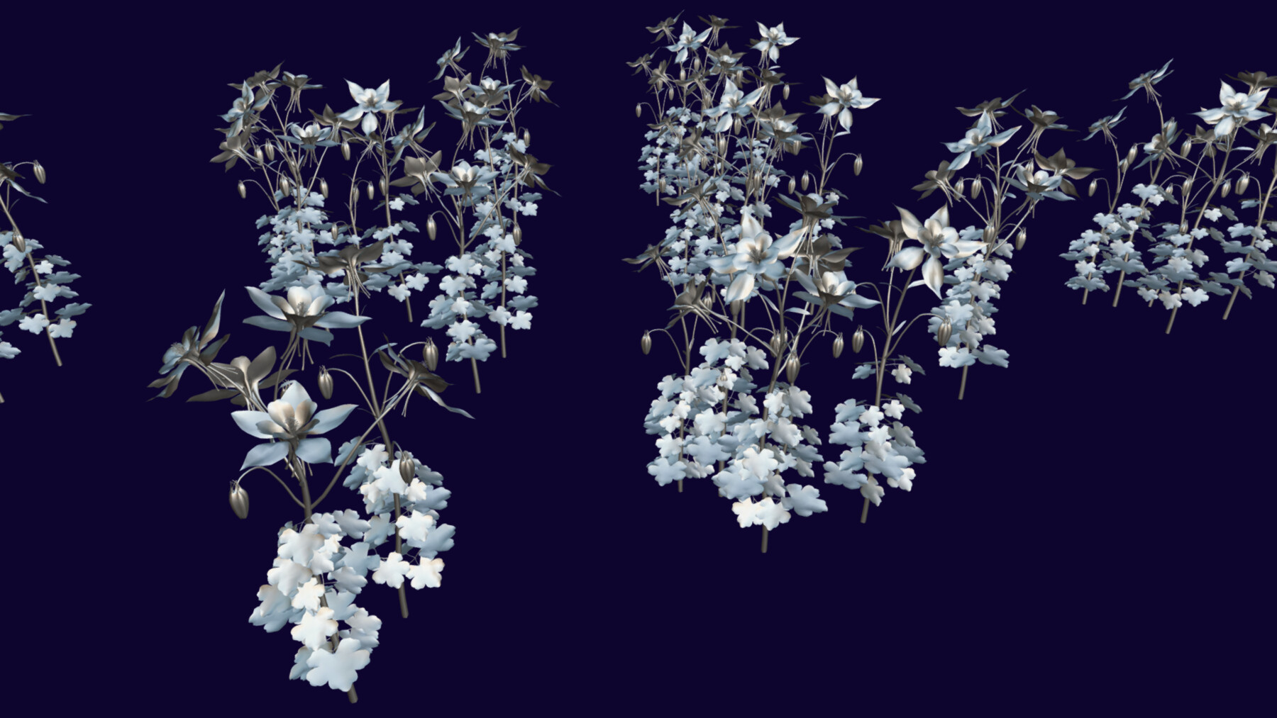 ArtStation - Flower Colorado Columbine | Game Assets