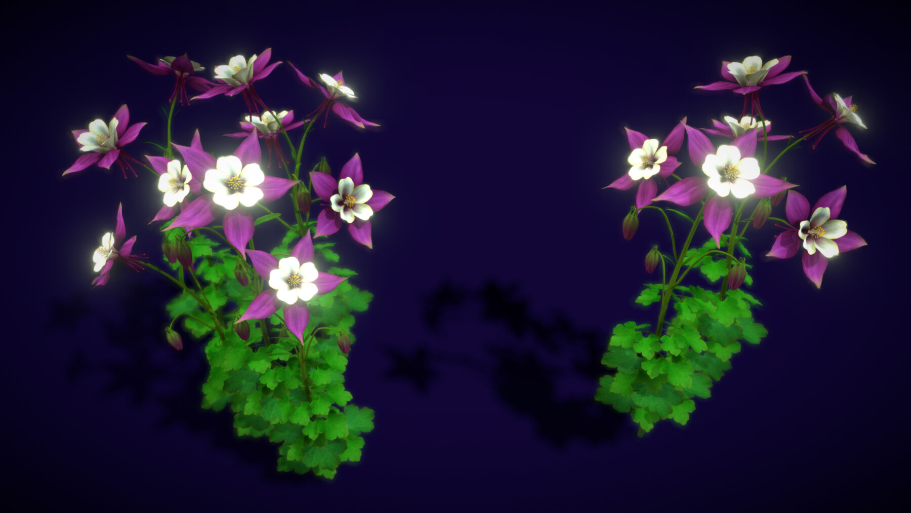 ArtStation - Flower Colorado Columbine | Game Assets
