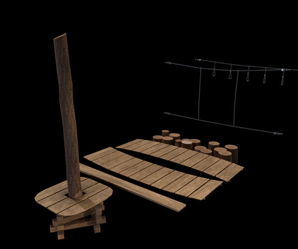 ArtStation - Modular Rope Park | Game Assets