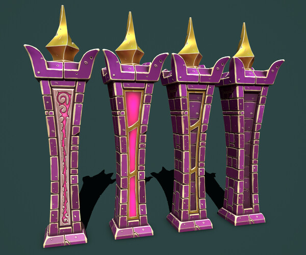 ArtStation - Fantasy obelisk 3 | Game Assets