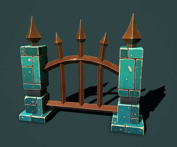 ArtStation - Fantasy fence | Game Assets