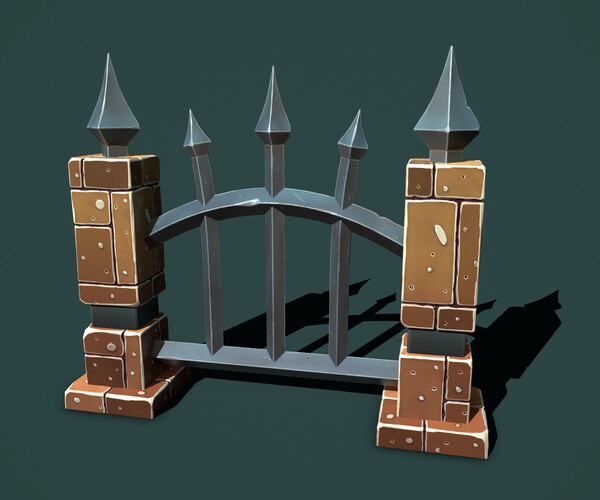 ArtStation - Fantasy fence | Game Assets