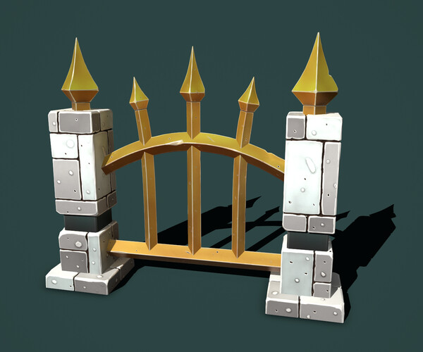 ArtStation - Fantasy fence | Game Assets