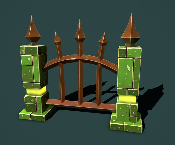 ArtStation - Fantasy fence | Game Assets