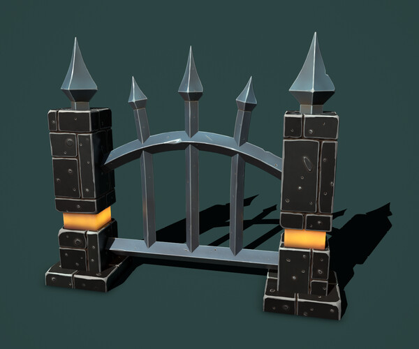 ArtStation - Fantasy fence | Game Assets