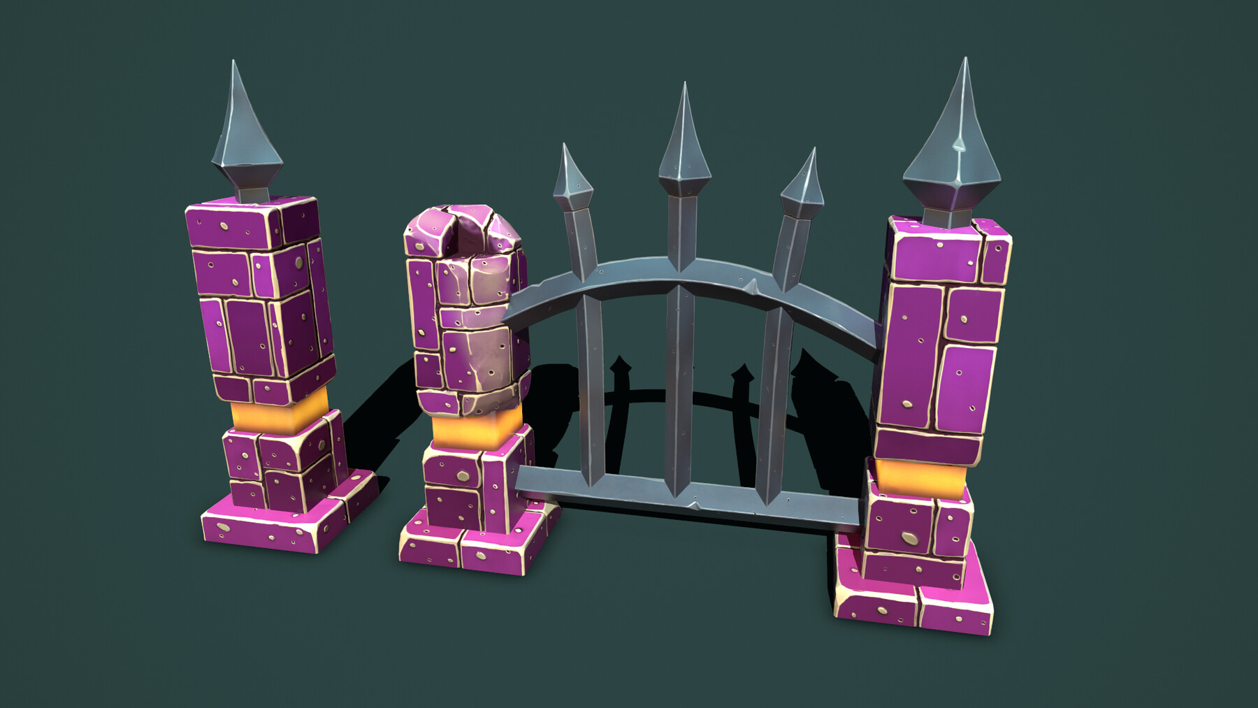 ArtStation - Fantasy fence | Game Assets