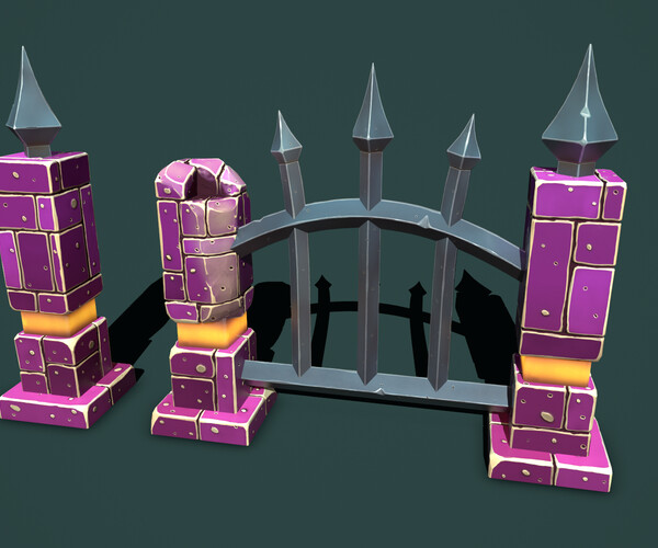 ArtStation - Fantasy fence | Game Assets