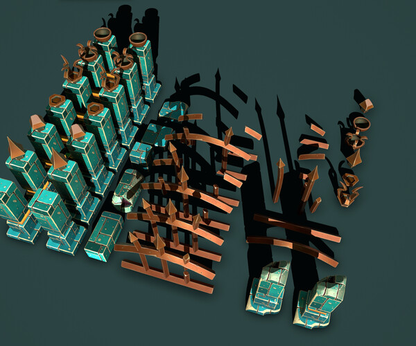 ArtStation - Fantasy fence | Game Assets