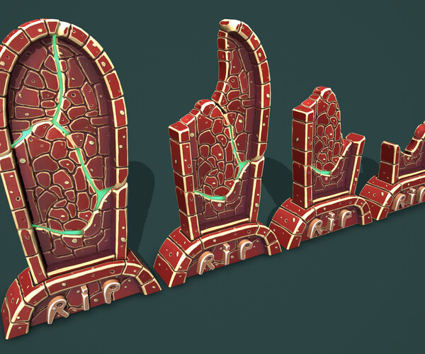 ArtStation - Gravestone rounded | Game Assets