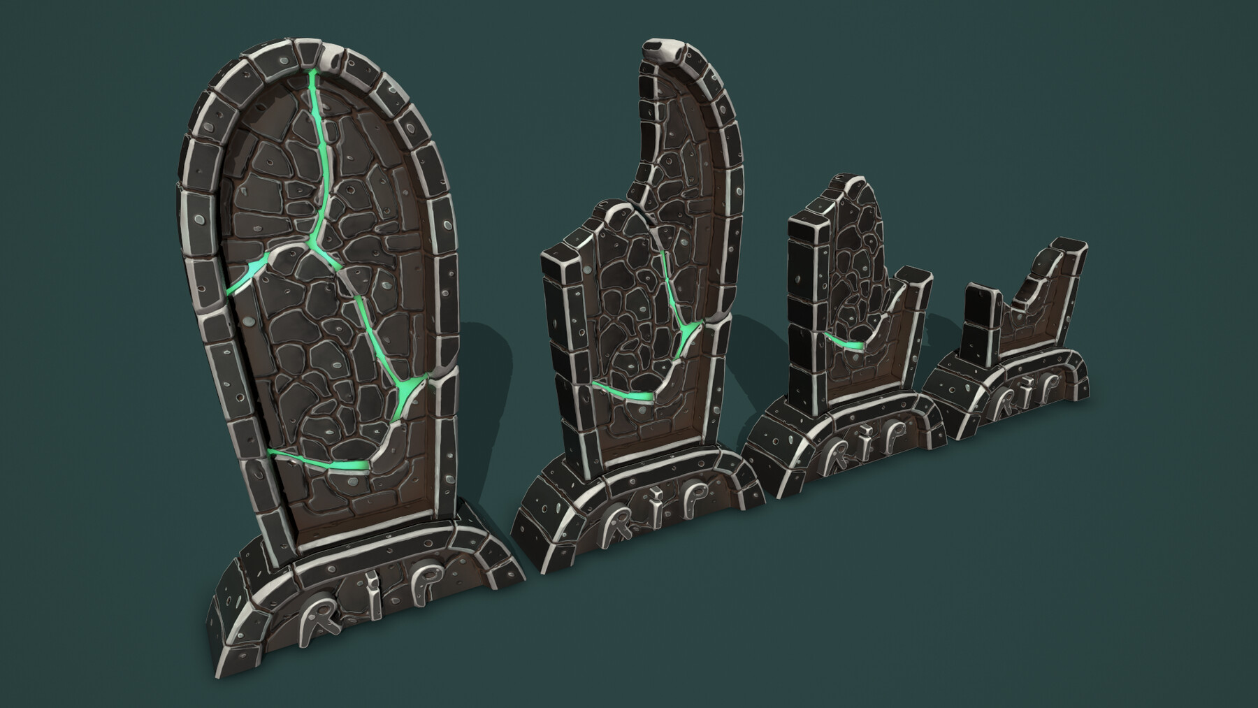 ArtStation - Gravestone rounded | Game Assets