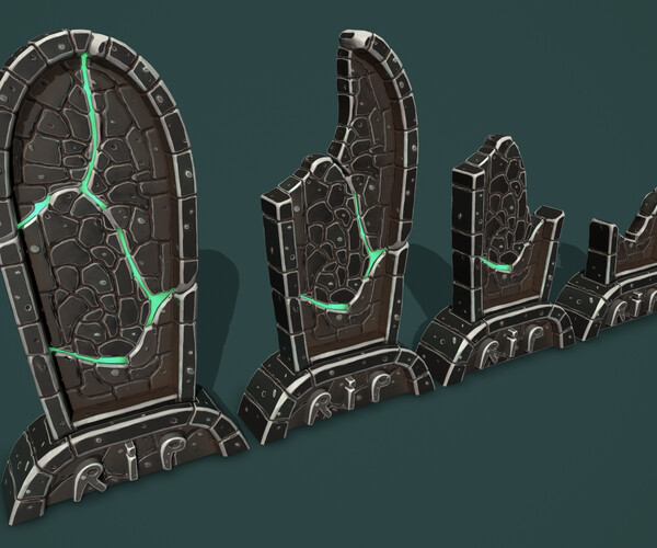 ArtStation - Gravestone rounded | Game Assets