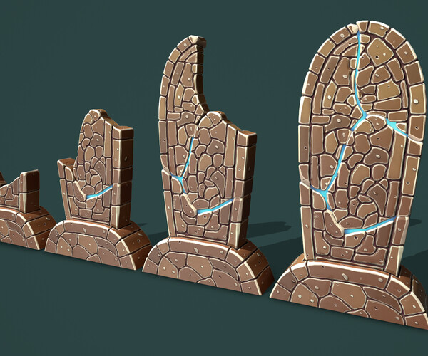 ArtStation - Gravestone rounded | Game Assets