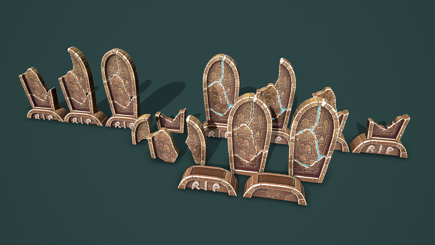 ArtStation - Gravestone rounded | Game Assets