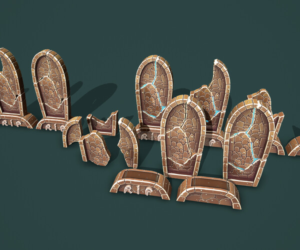 ArtStation - Gravestone rounded | Game Assets
