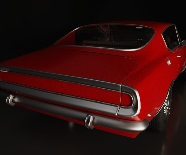 ArtStation - muscle car 3d model | Game Assets